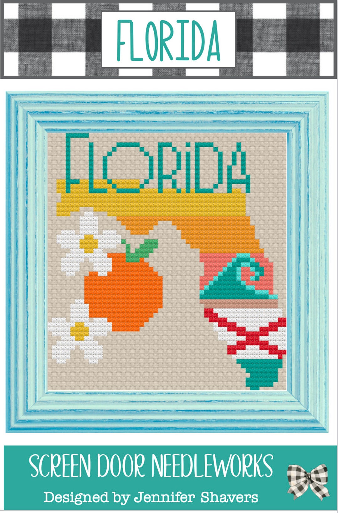Florida Cross Stitch Chart PDF Digital Download - Etsy