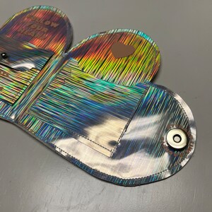 Heart Shape Wallet White Faux Snake Skin With Iridescent - Etsy