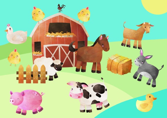 Printable Farm Animals Busy Board DIY Farm Felt Board on the | Etsy