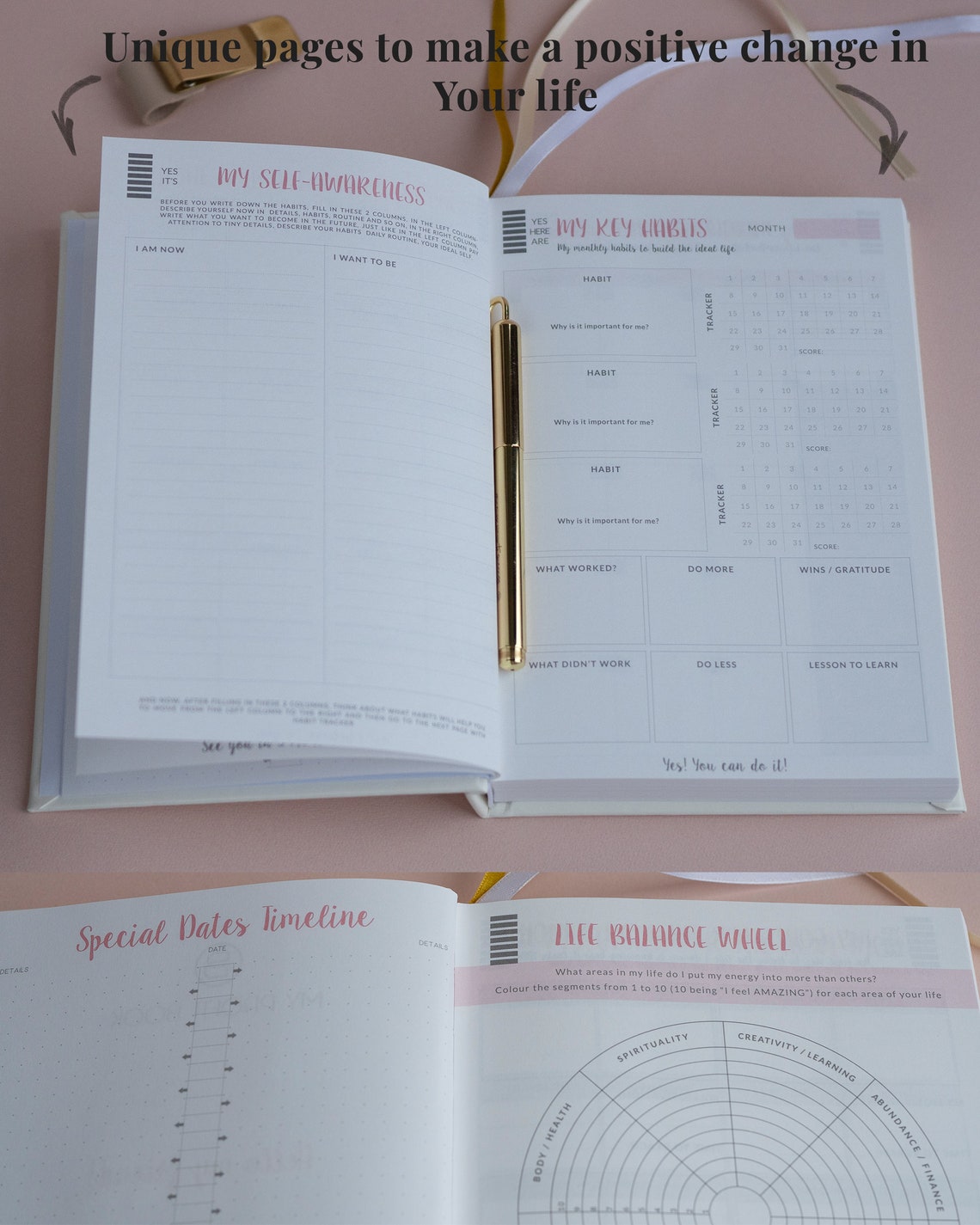 Personalized Undated Daily Planner Goal-setting - Etsy