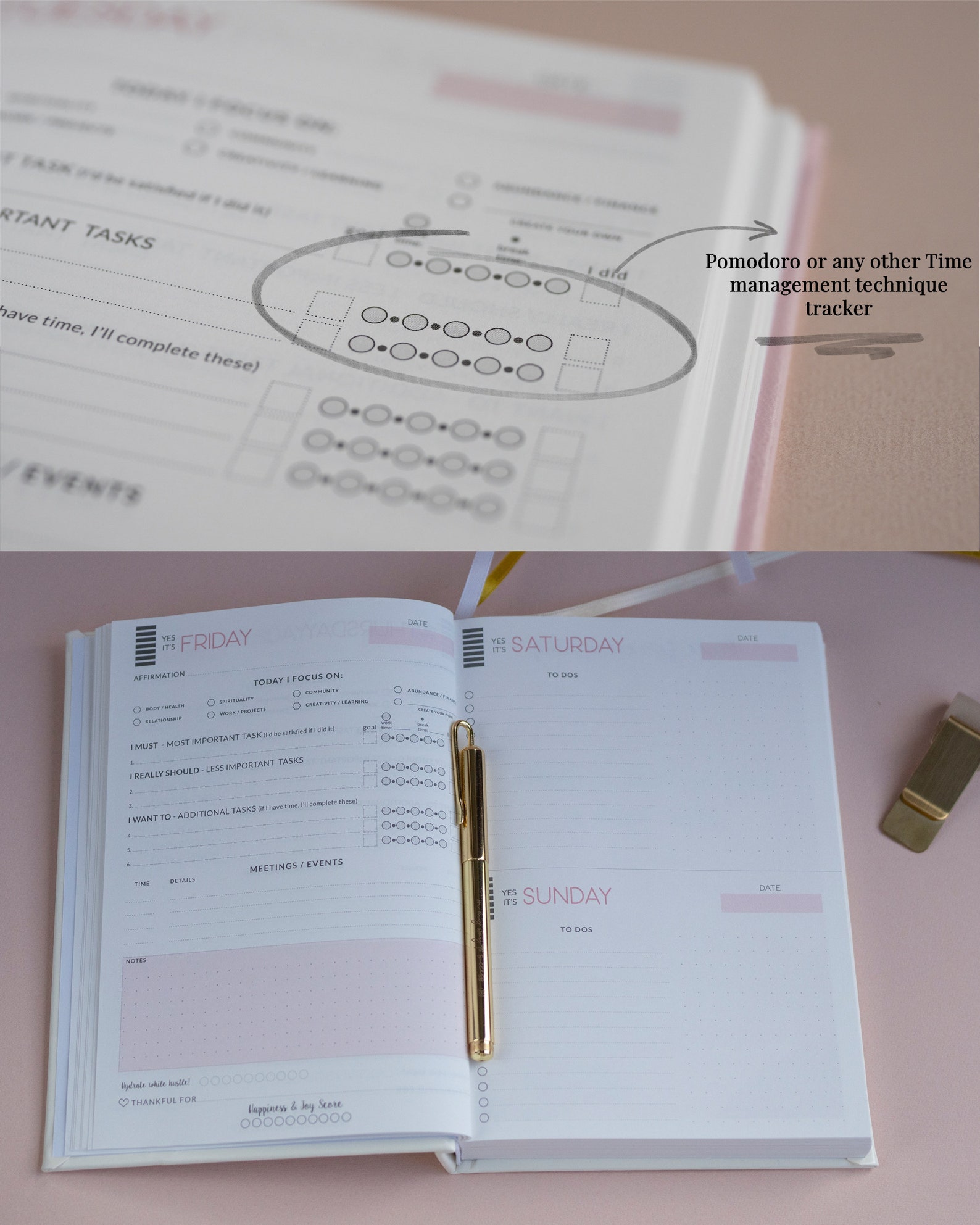 Personalized Undated Daily Planner Goal-setting - Etsy