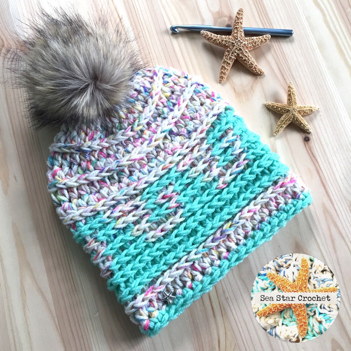 The Sea Star Surf Beanie PDF Pattern - Etsy