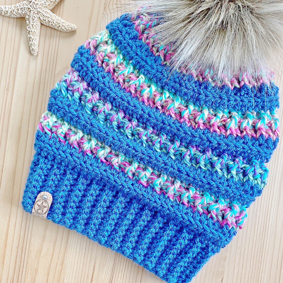 The Sea Star Bahama Beanie PDF Pattern/digital Download 4 Sizes & Messy ...