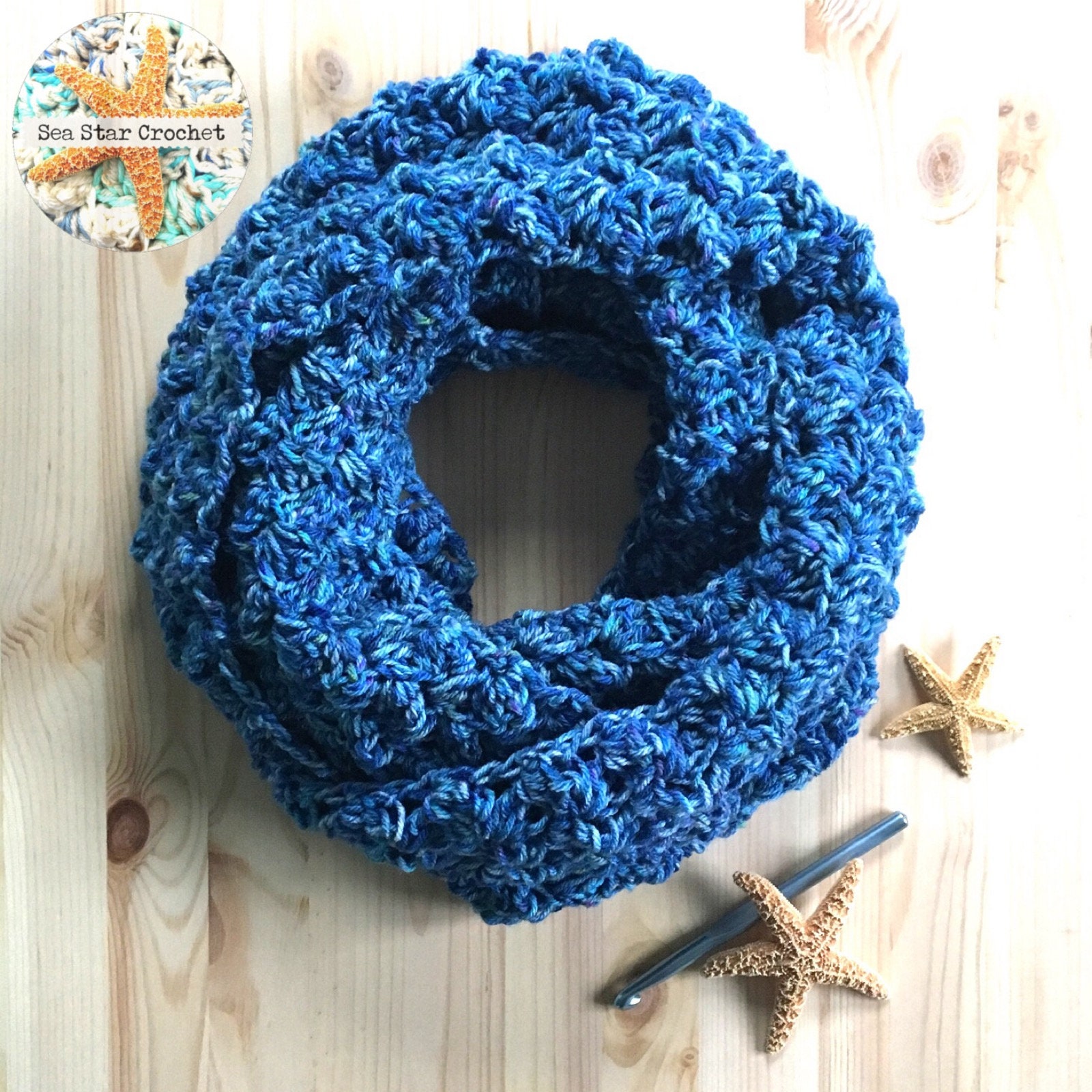 The Sea Star Infinity Scarf PDF Pattern - Etsy
