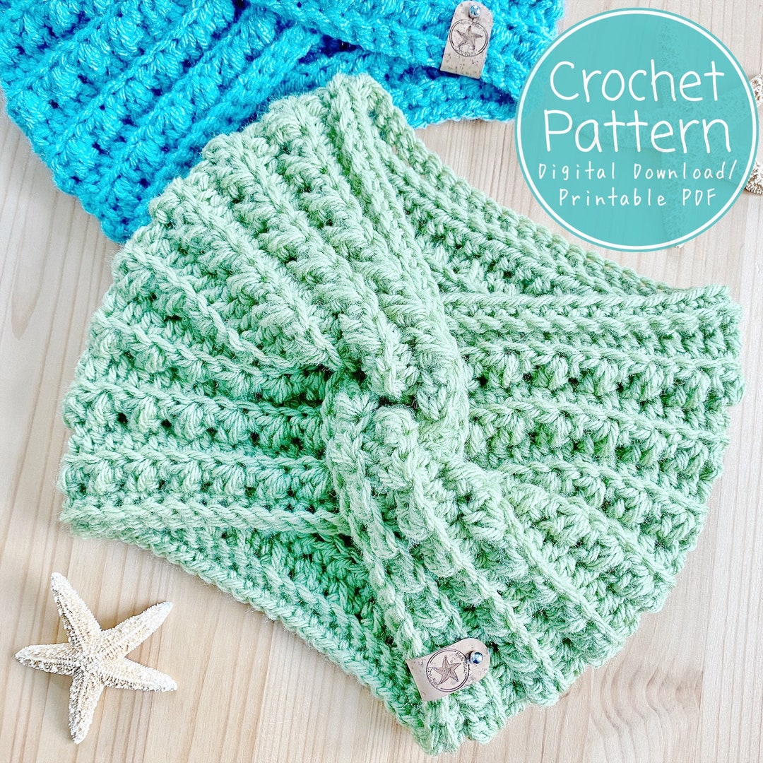 The Sea Star Valley Head Wrap PDF Pattern (one Size Fits Most) - Etsy