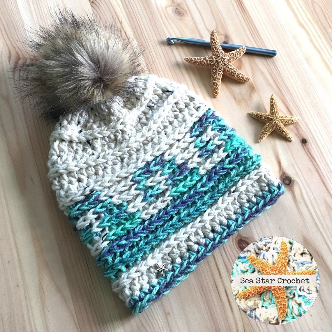 The Sea Star Surf Beanie PDF Pattern - Etsy