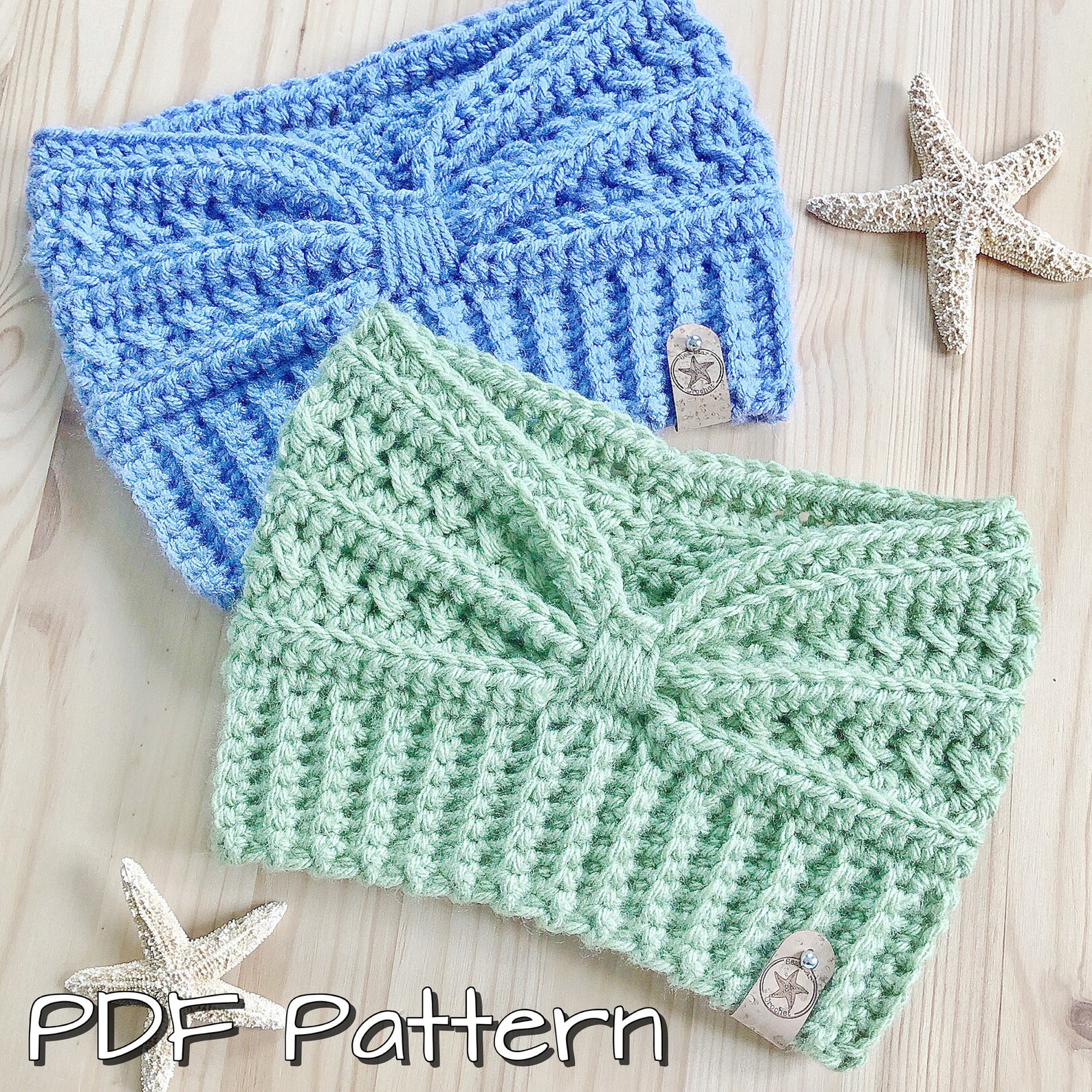The Sea Star Island Headband PDF Pattern/digital Download 6 | Etsy