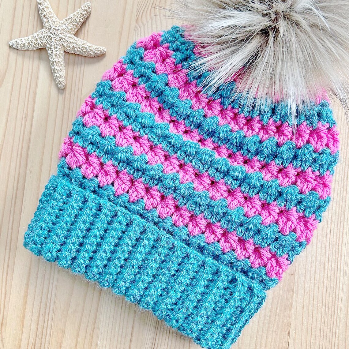 PATTERN BUNDLE #6 Includes 4 Sea Star Beanie Patterns/ Beach Front ...