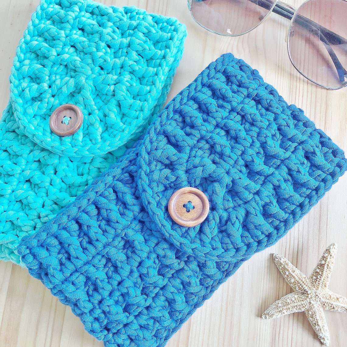 The Sea Star Boardwalk Sunglasses Case PDF Pattern - Etsy