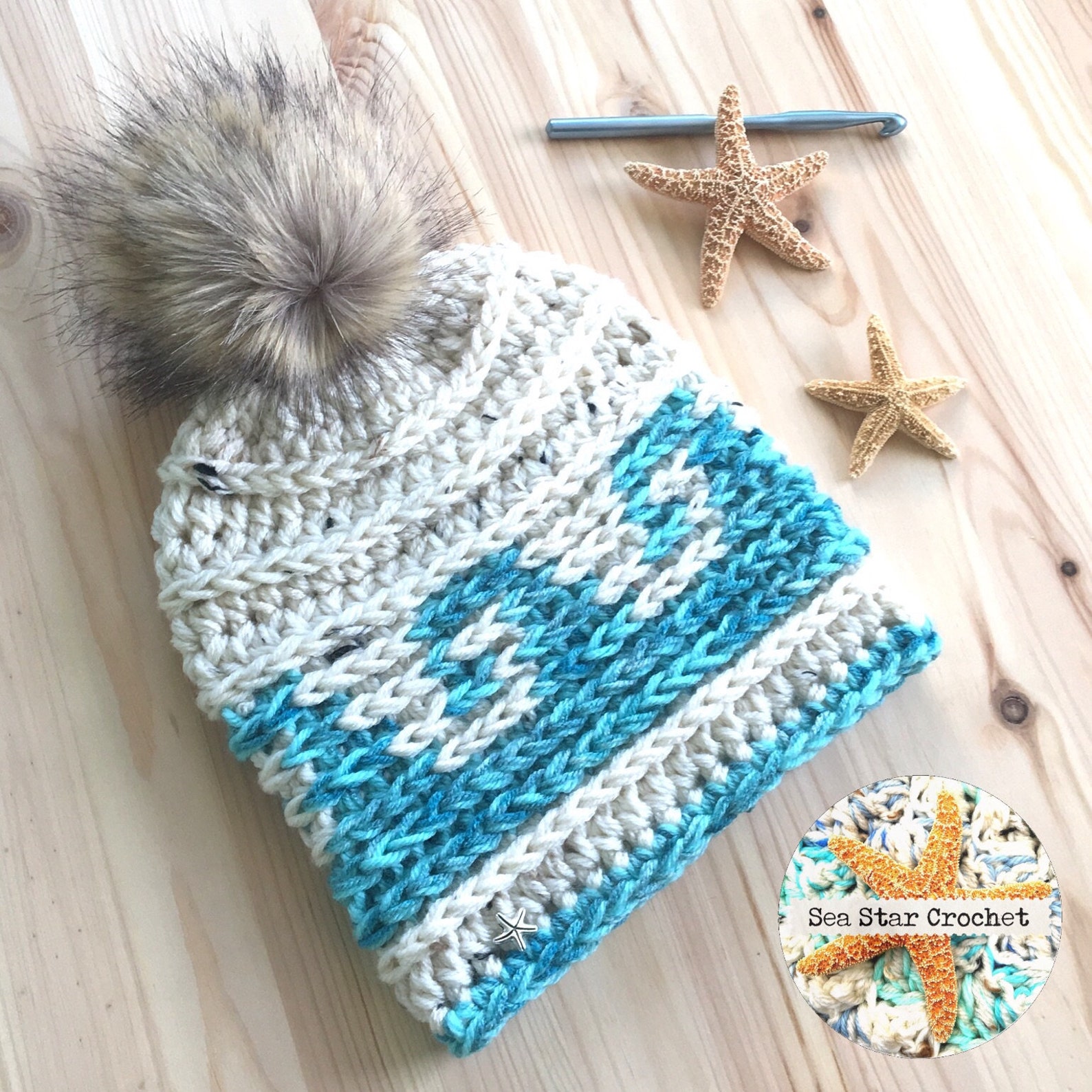 The Sea Star Surf Beanie PDF Pattern - Etsy