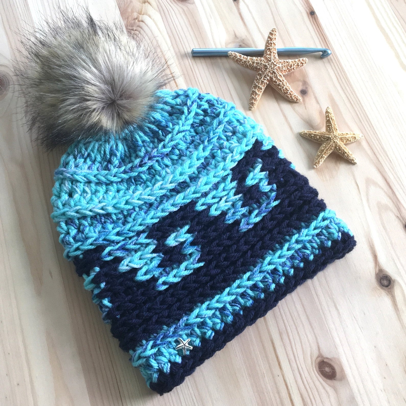 The Sea Star Surf Beanie PDF Pattern - Etsy