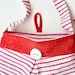 Child's Red Mini Cloth Purse, Pleated Reversible Shoulder Bag or Hair ...