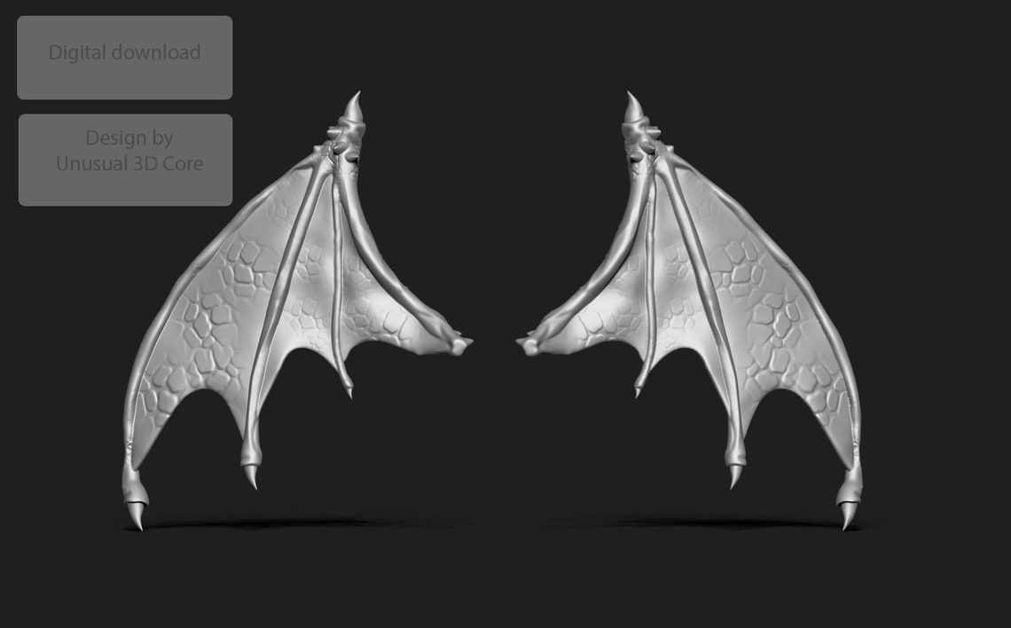 STL Succubus Wing for BJD Doll - Etsy