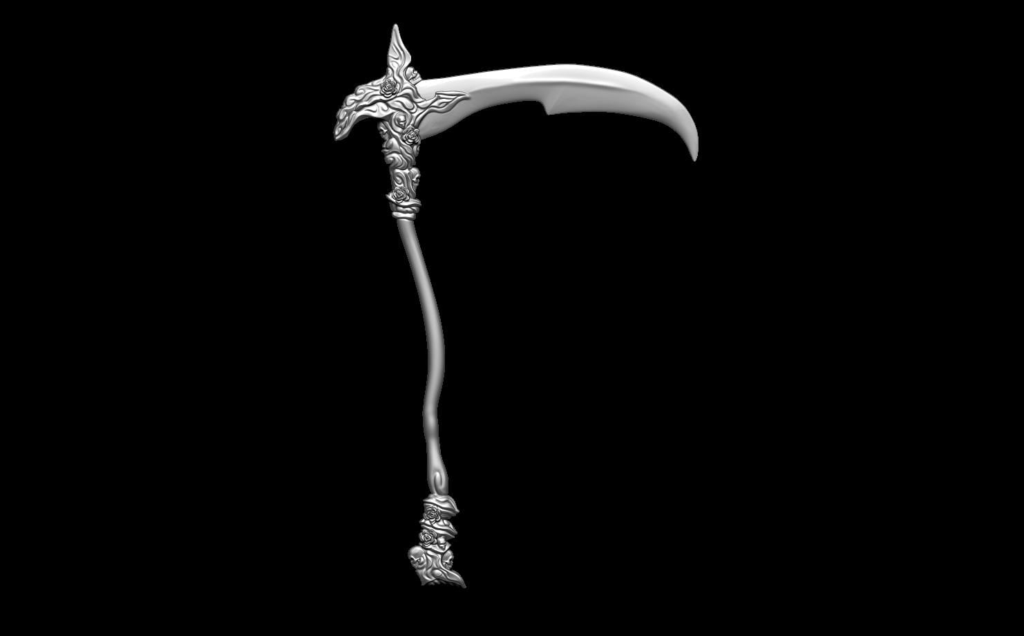 STL Model Weapon Scythe V002 for 3D Printing - Etsy