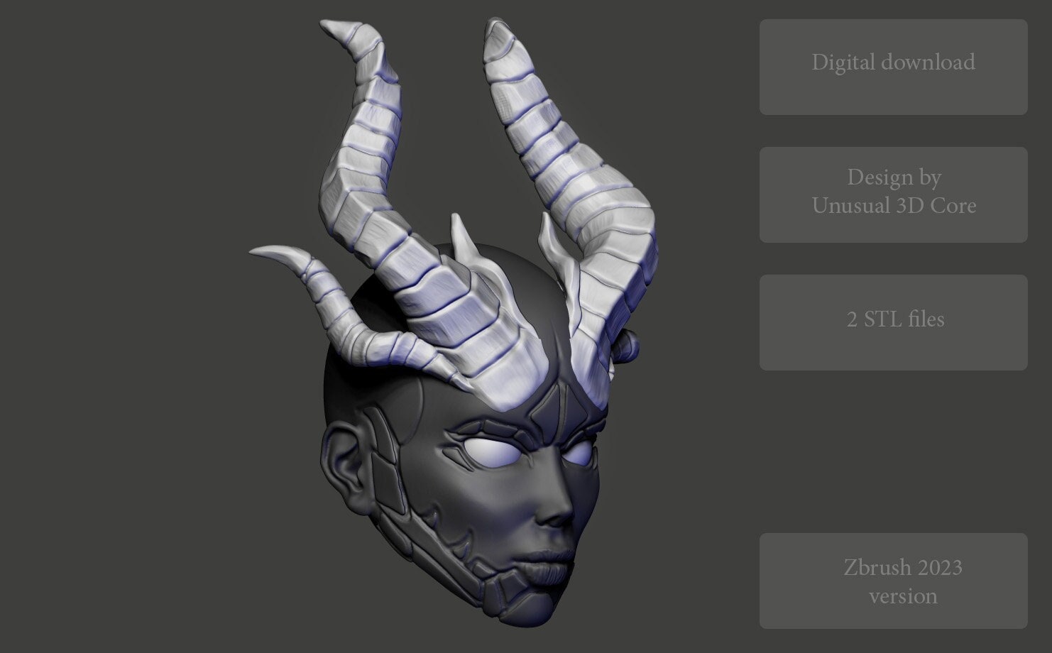 STL Demon Horns for BJD Dolls Ver002 for 3D Printing - Etsy