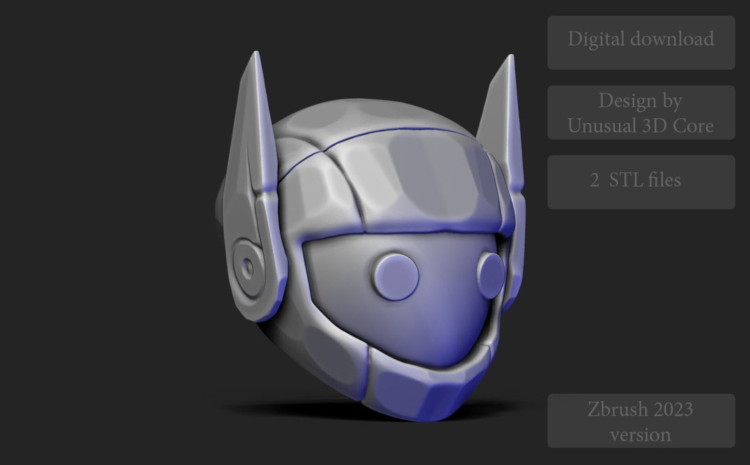 STL Model Chibi Robot Head for BJD Doll for 3D Printing - Etsy