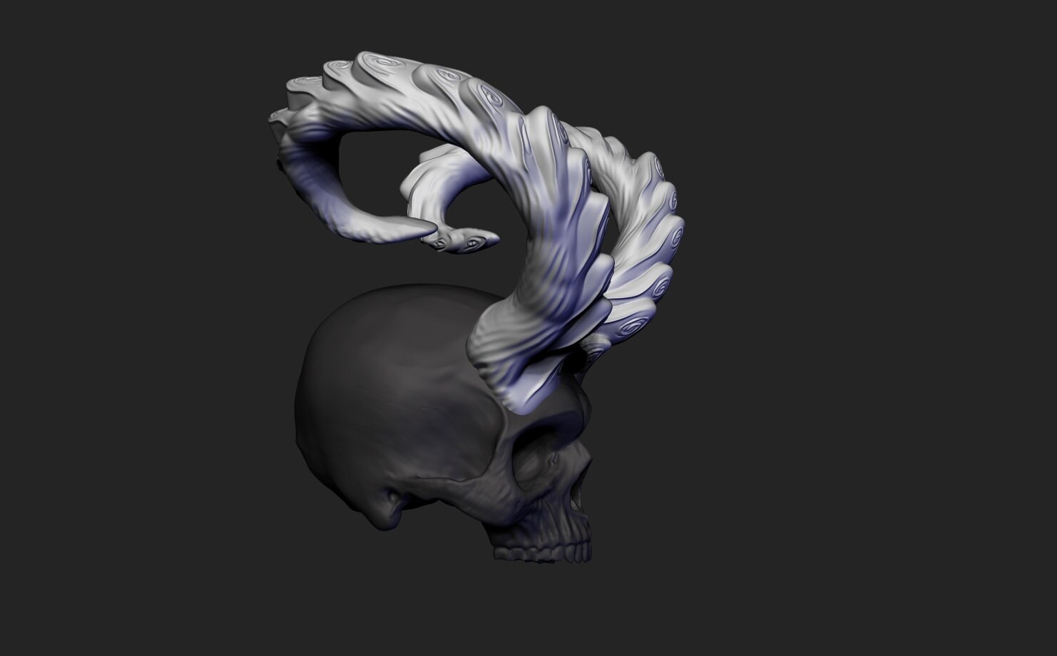 STL Model of Goat Horns, Demon Version 005 for 3D Printing - Etsy