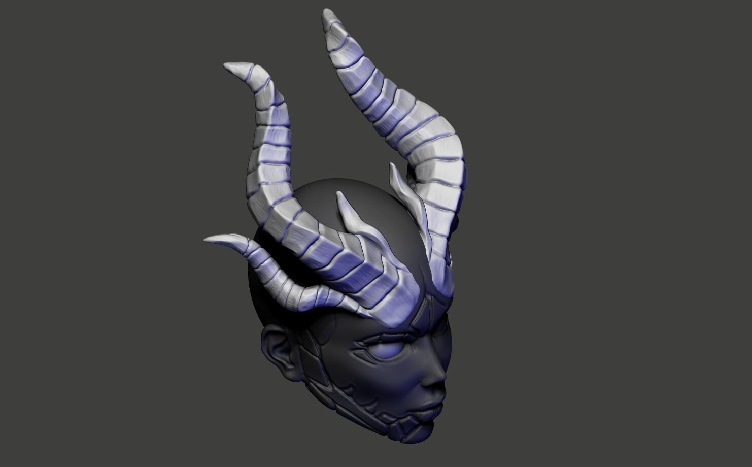 STL Demon Horns for BJD Dolls Ver002 for 3D Printing - Etsy