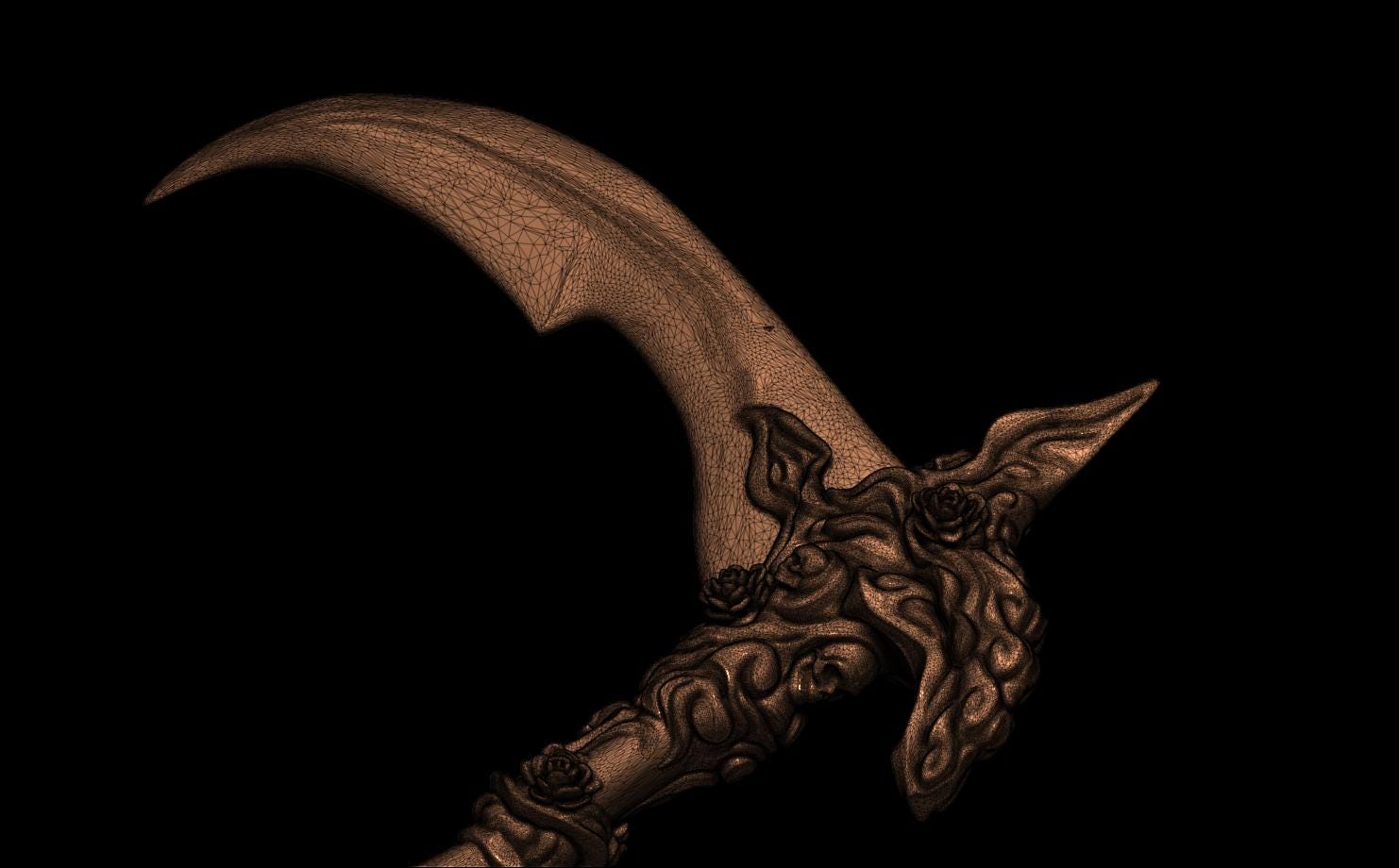 STL Model Weapon Scythe V002 for 3D Printing - Etsy