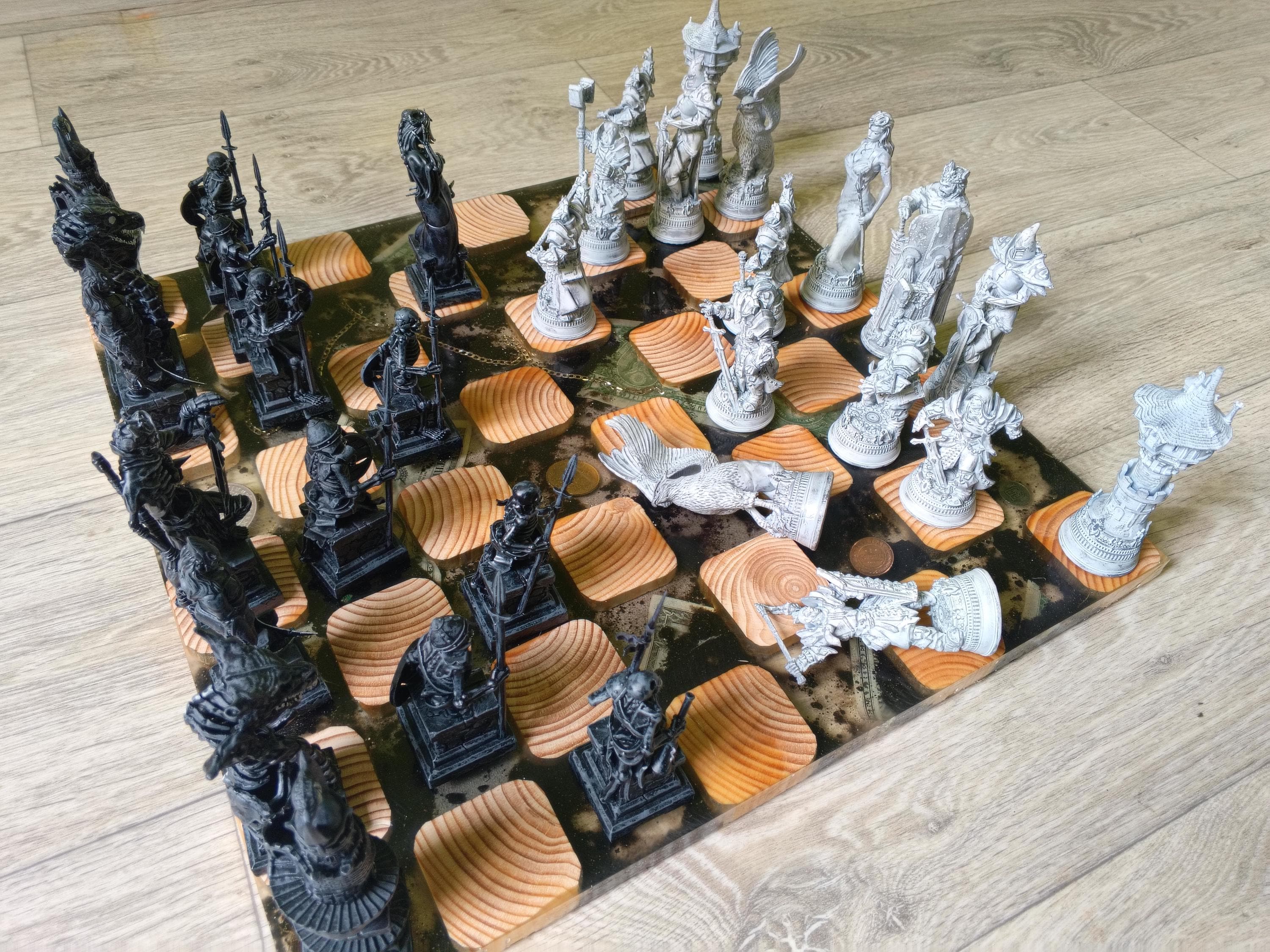 Chess Holy War Set of Miniature Armies 32 Painted Game Pieces - Etsy