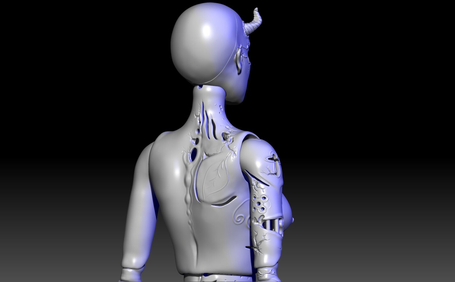 STL Twin-demon Girl BJD Doll for 3D Printing - Etsy