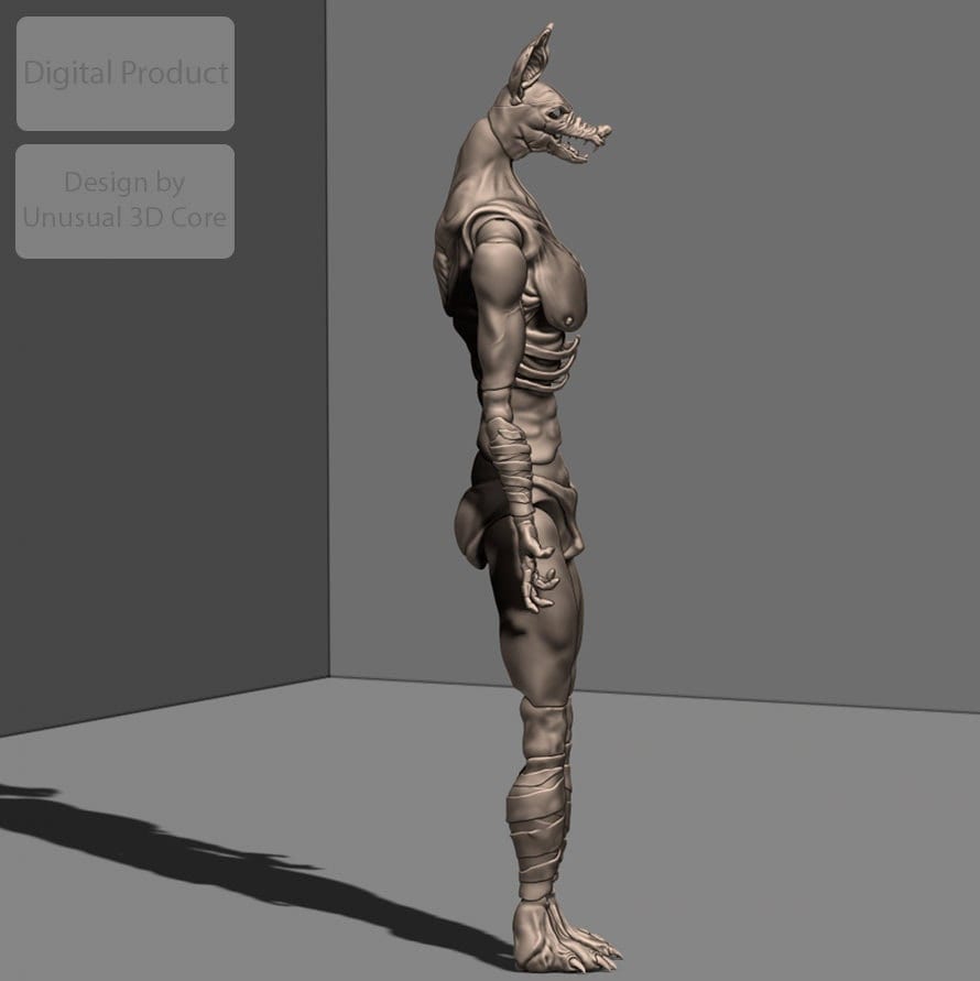 3D Model File STL Anubis Bjd Doll - Etsy