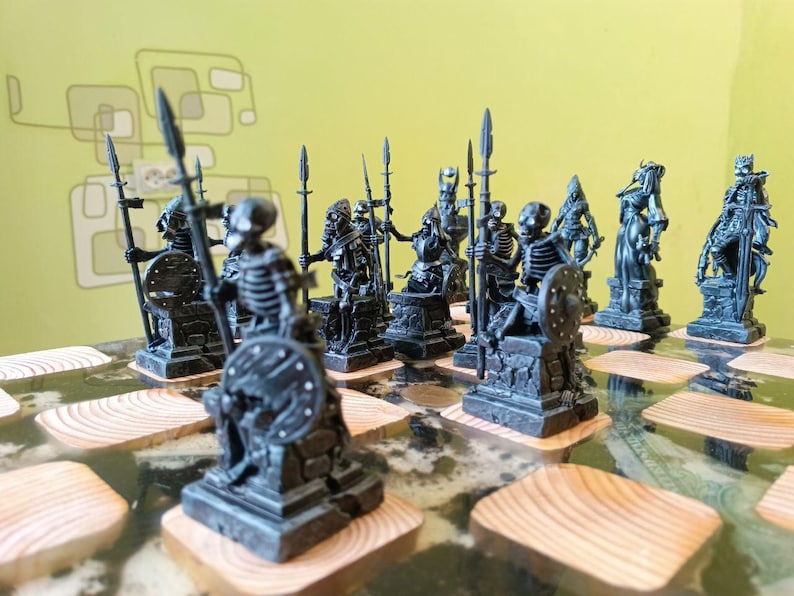 STL Chess Army of Undead Unique 13 Gaming Figures for 3D Printing - Etsy