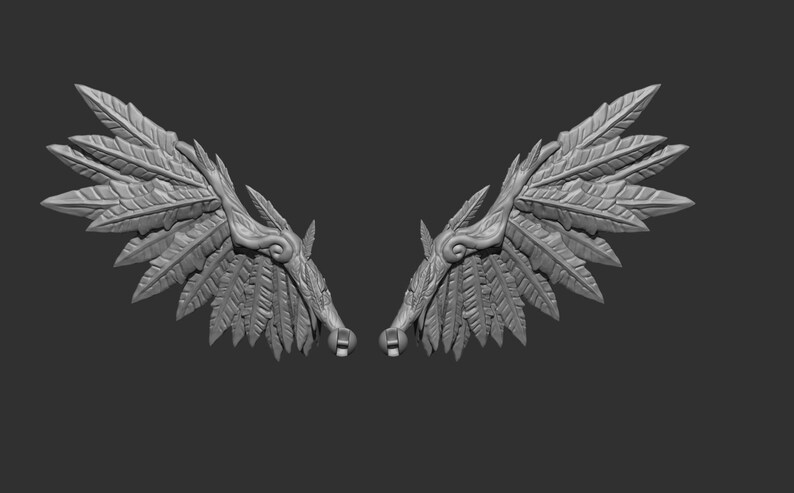 STL Model Angel Wings for BJD Doll - Etsy