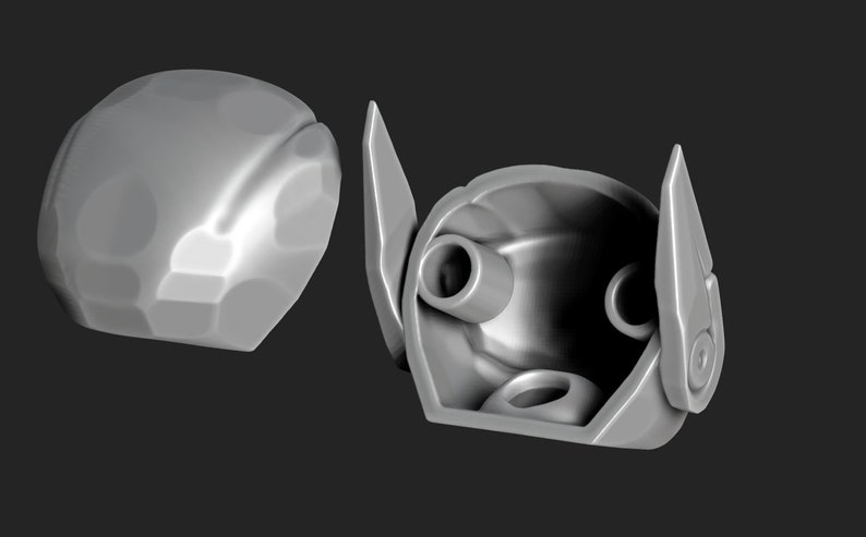 STL Model Chibi Robot Head for BJD Doll for 3D Printing - Etsy