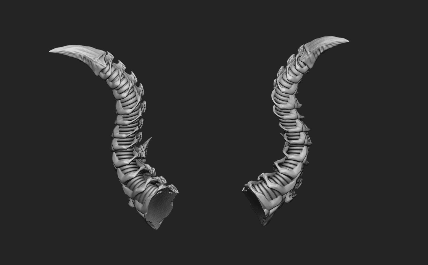 STL Model Horns Demon Alien Ver017 for 3D Printing - Etsy
