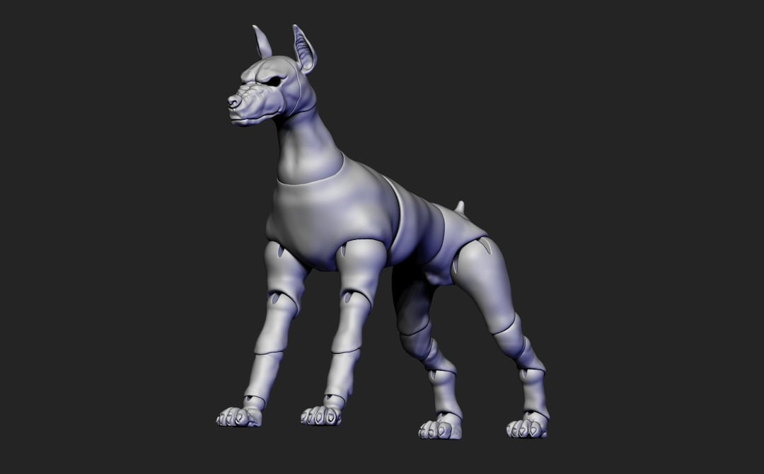 3D Model Dog STL File BJD Doll Doberman - Etsy