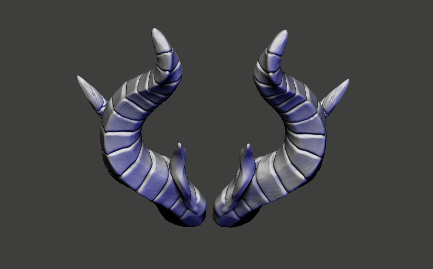 STL Demon Horns for BJD Dolls Ver002 for 3D Printing - Etsy