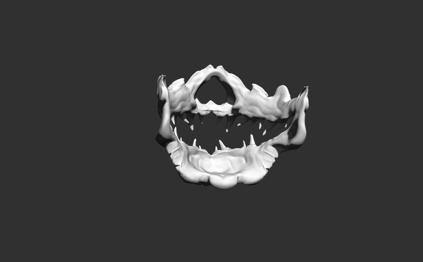 3D Model of an Animal Skull on the Head. STL File - Etsy