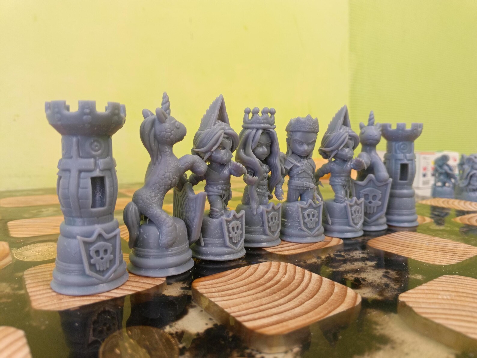 STL Set Chess Anime Chibi Figures Board Game Model for 3D Printing - Etsy
