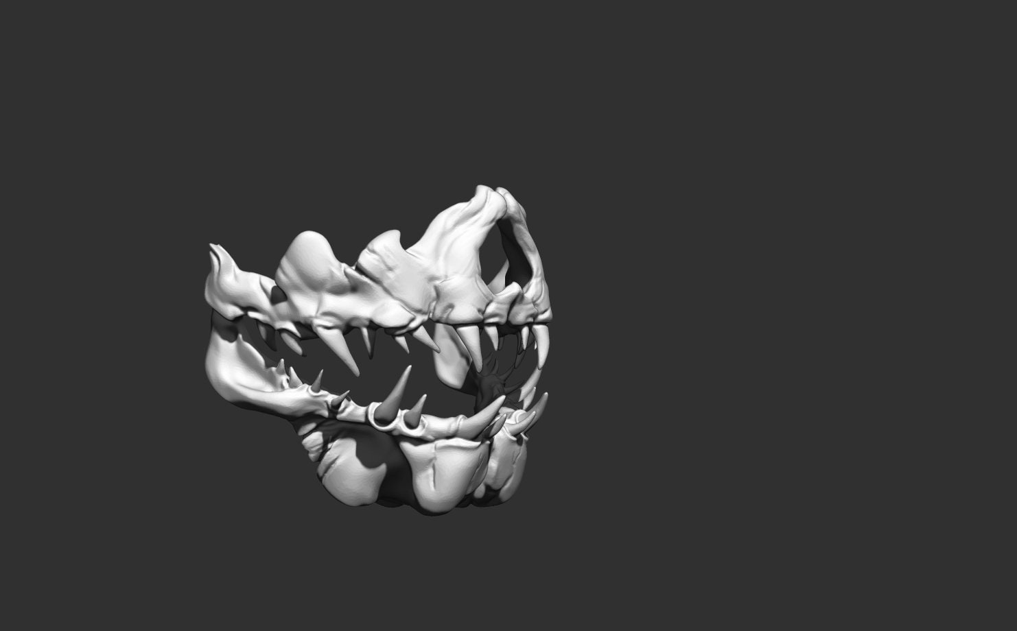 3D Model of an Animal Skull on the Head. STL File - Etsy
