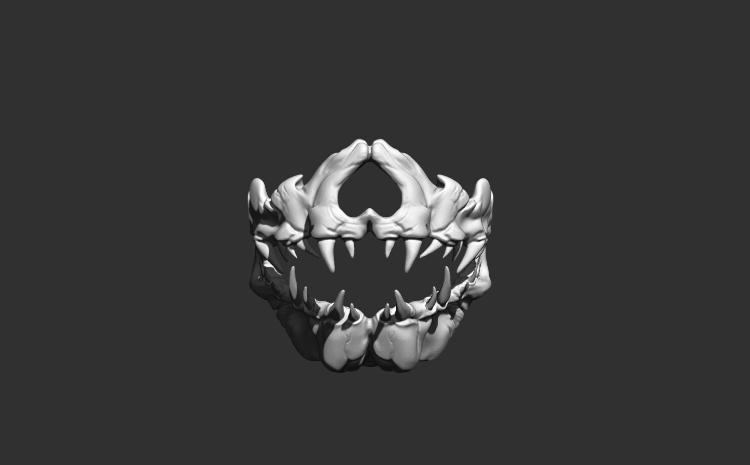 3D Model of an Animal Skull on the Head. STL File - Etsy