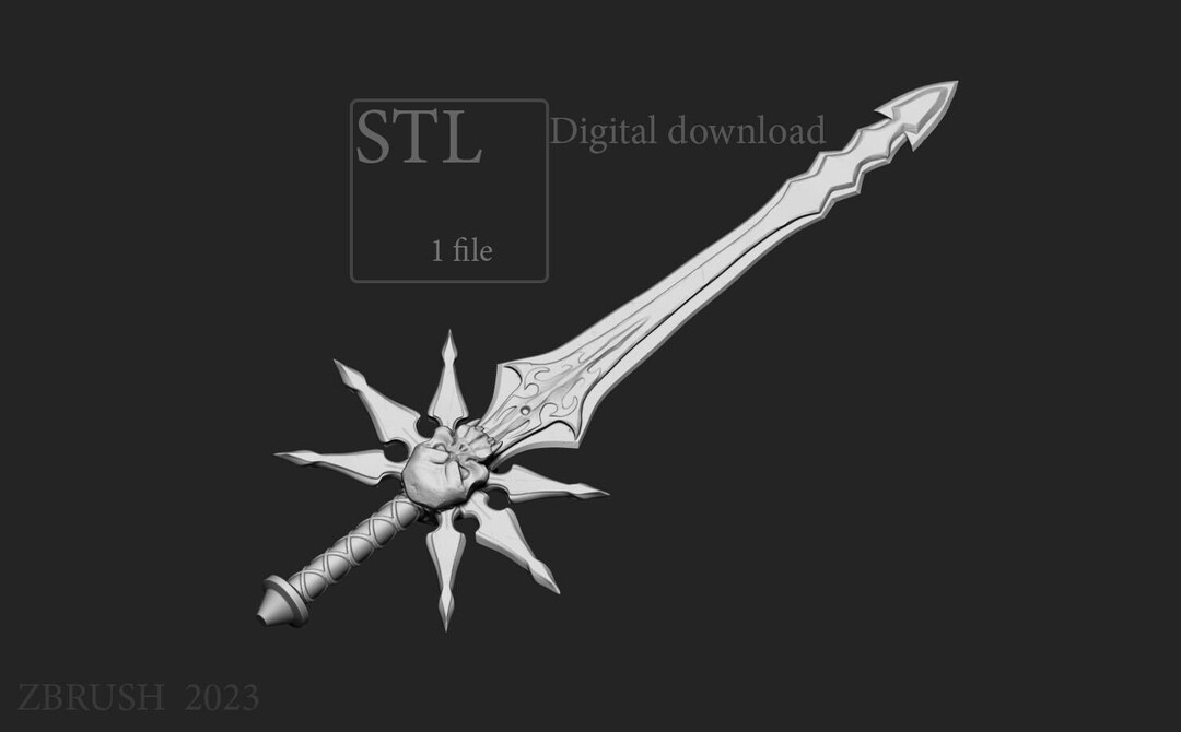STL Sword Blade 3D Model Weapon for Printing - Etsy