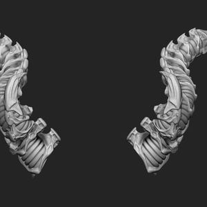 10 STL Horns 3D Models Set Pack V002 for 3D Printing - Etsy