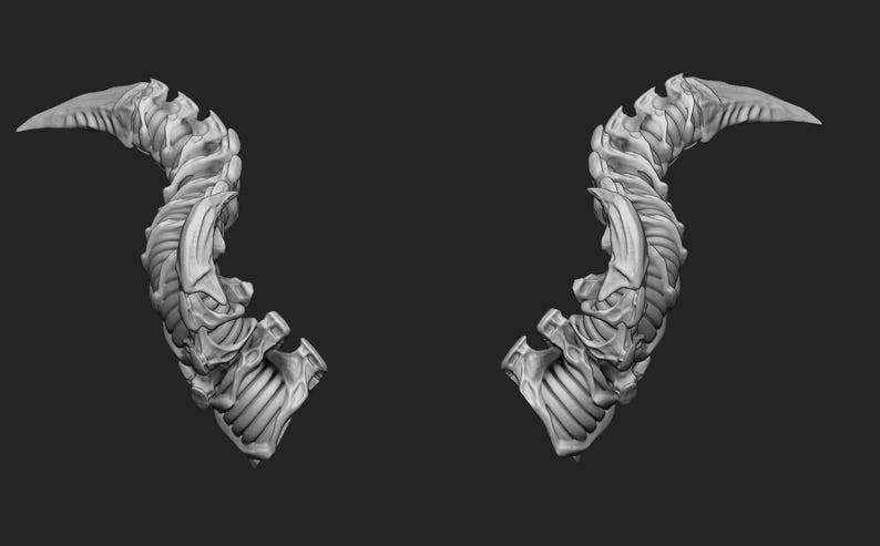 10 STL Horns 3D Models Set Pack V002 for 3D Printing - Etsy