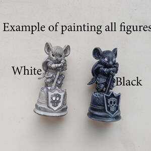 Complete Anime Chibi Style Resin Chess Set Handmade - Etsy