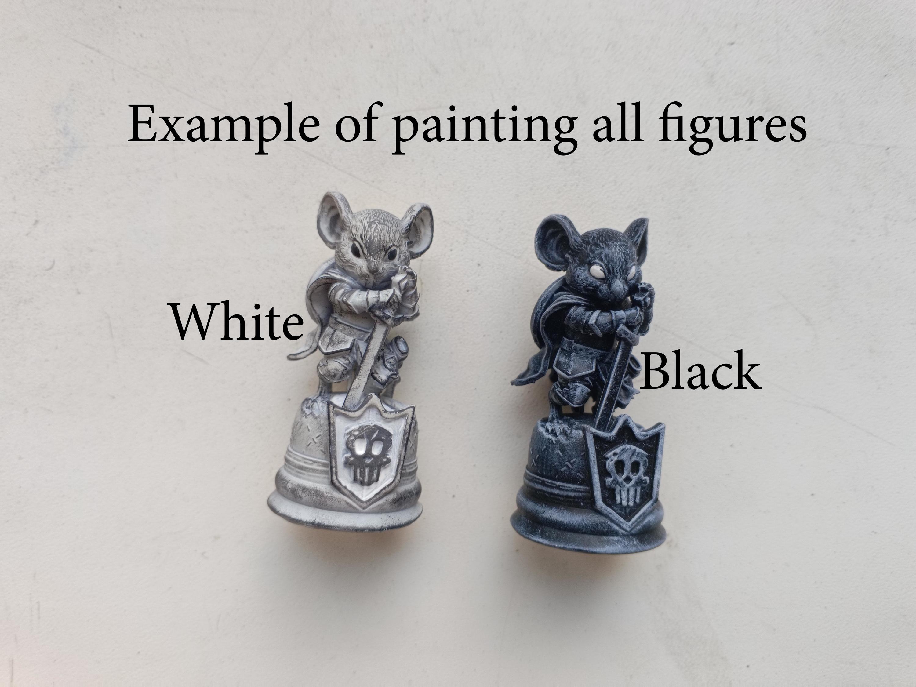 Complete Anime Chibi Style Resin Chess Set Handmade - Etsy