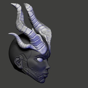 STL Demon Horns for BJD Dolls Ver002 for 3D Printing - Etsy