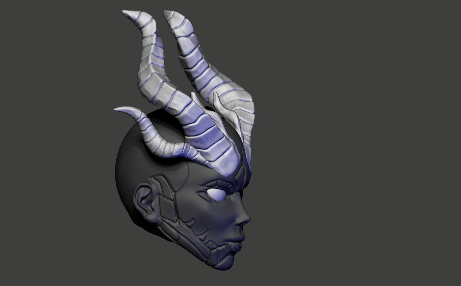 STL Demon Horns for BJD Dolls Ver002 for 3D Printing - Etsy