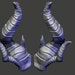 STL Demon Horns for BJD Dolls Ver002 for 3D Printing - Etsy