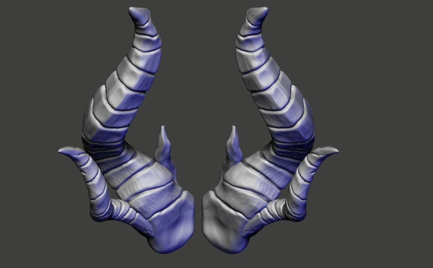 STL Demon Horns for BJD Dolls Ver002 for 3D Printing - Etsy
