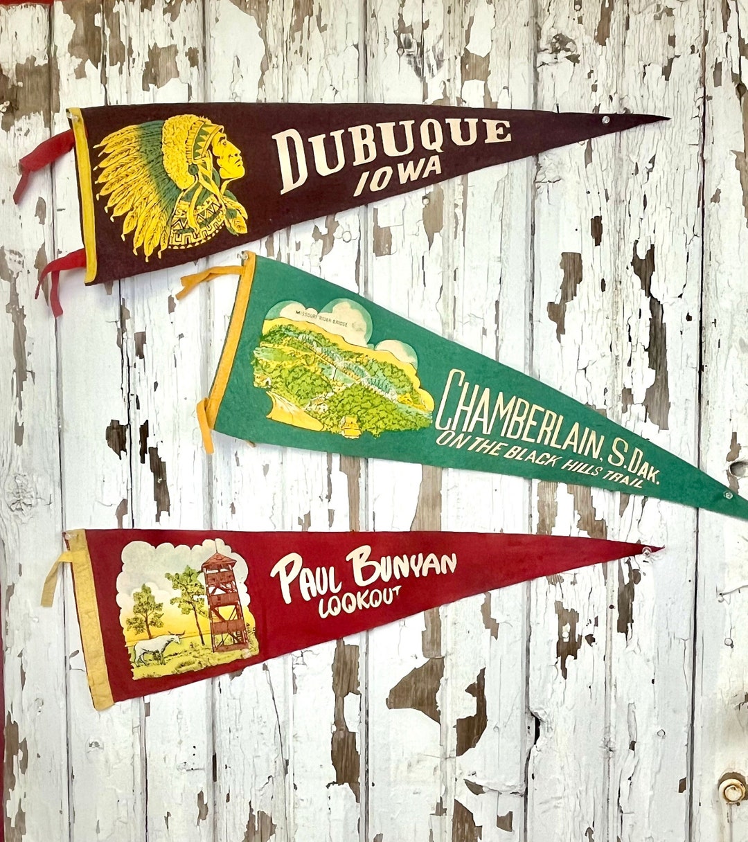Vintage Pennants - Etsy