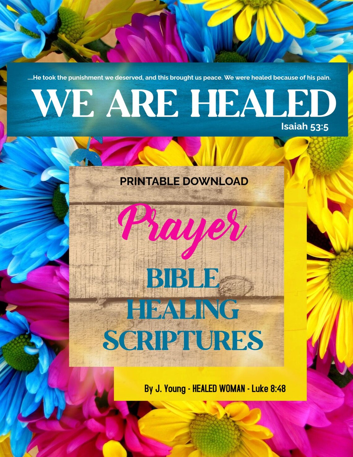 Prayer for Healing | Healing Bible Verses | Printable Download ...