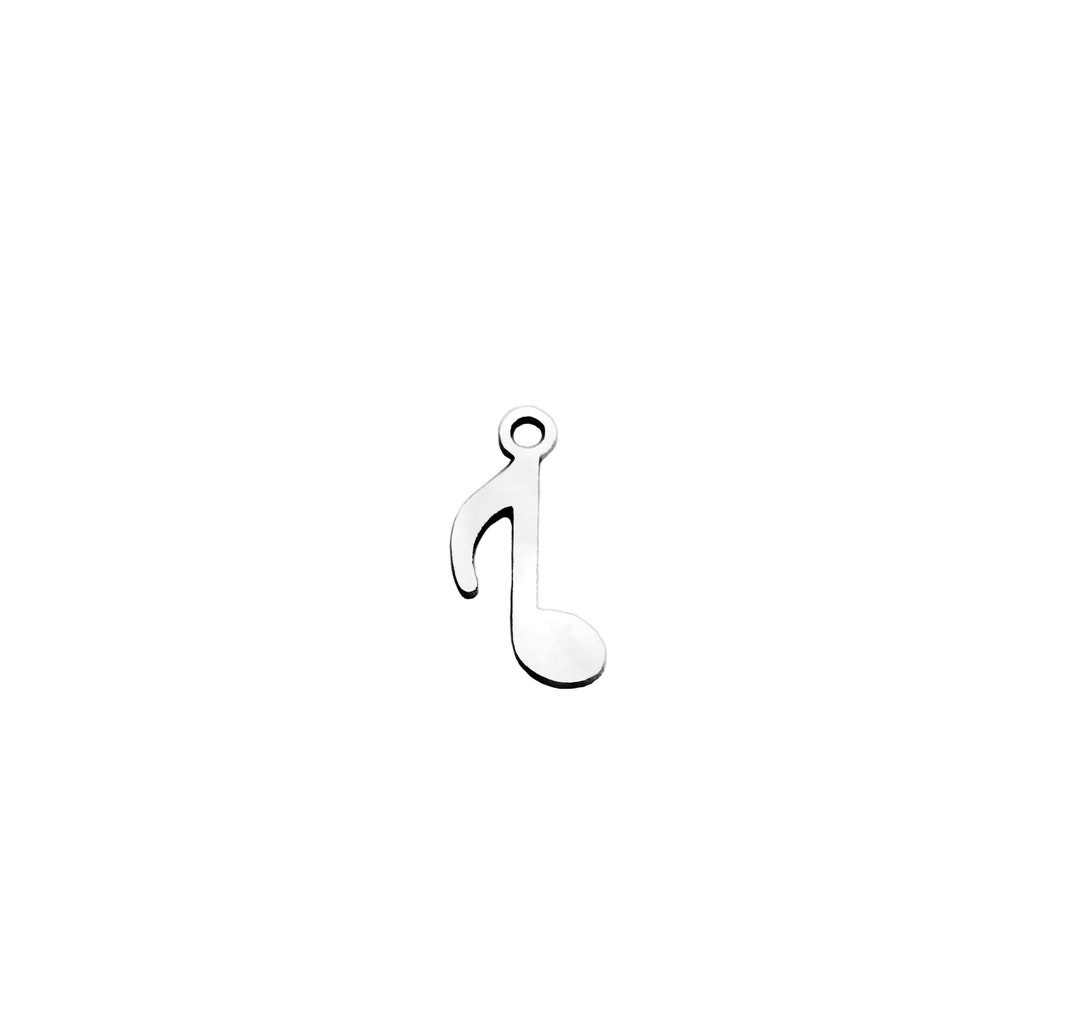 Sterling Silver Eighth Note Charm(s) - Etsy