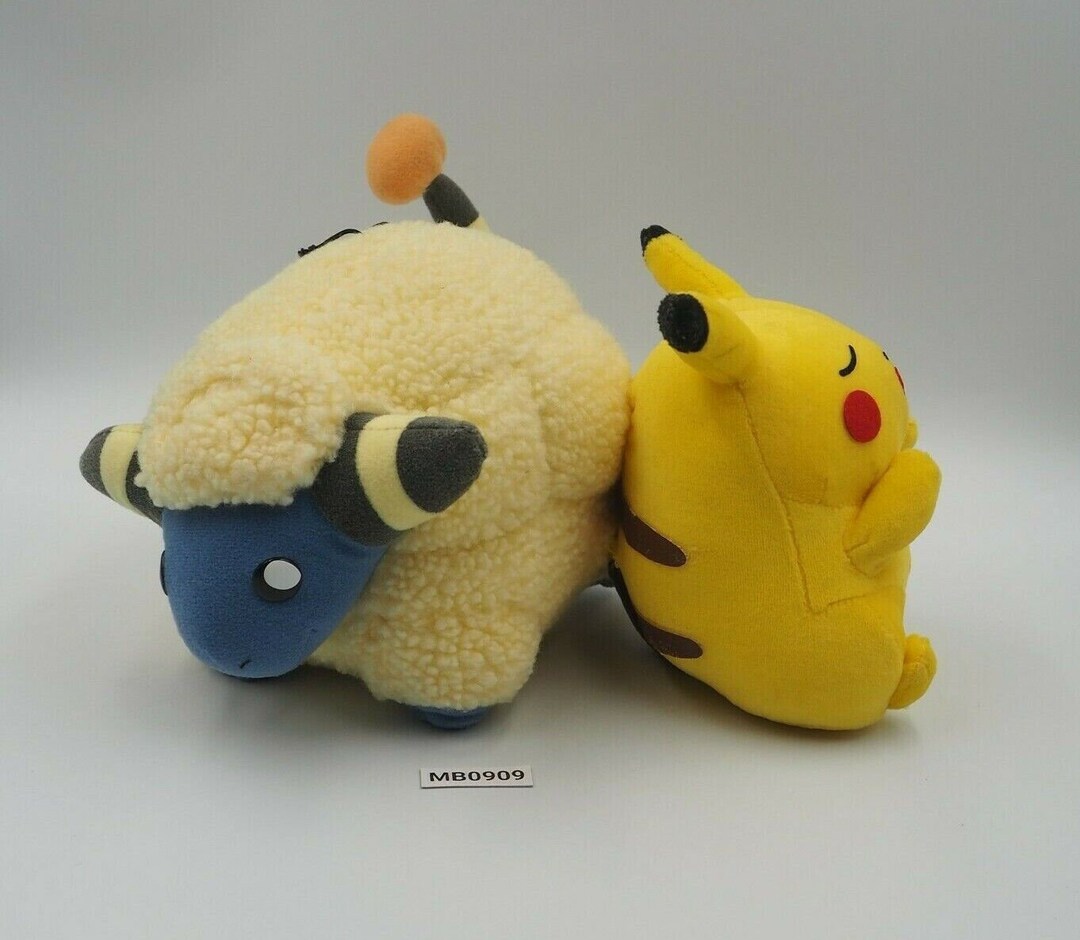 Pikachu Mareep Friends Mb0909 Pokemon Banpresto 2000 Dx Plush 8 Toy ...