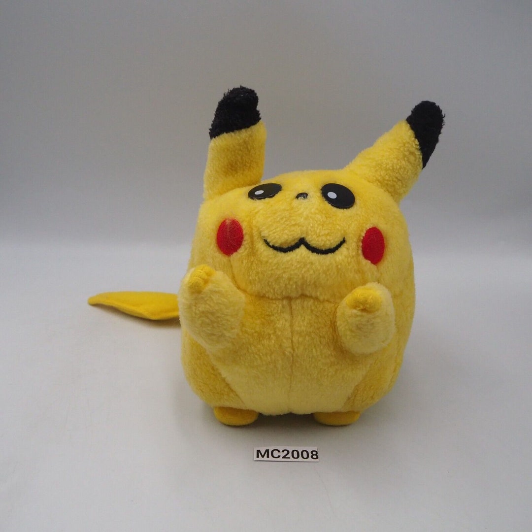 Pikachu Mc2008 Pokemon Tomy Fuzzy Plush 7 Fat Stuffed Toy Doll Japan - Etsy